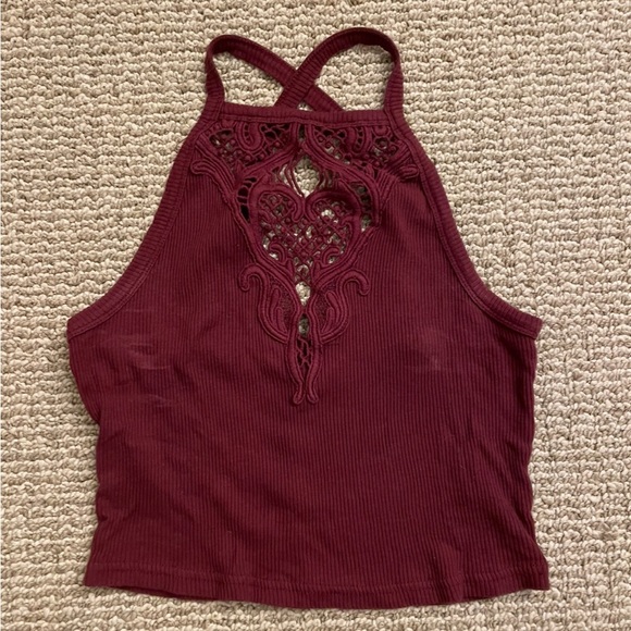 Kendall & Kylie | Tops | Kendall Kylie S Crimson Crop Top | Poshmark